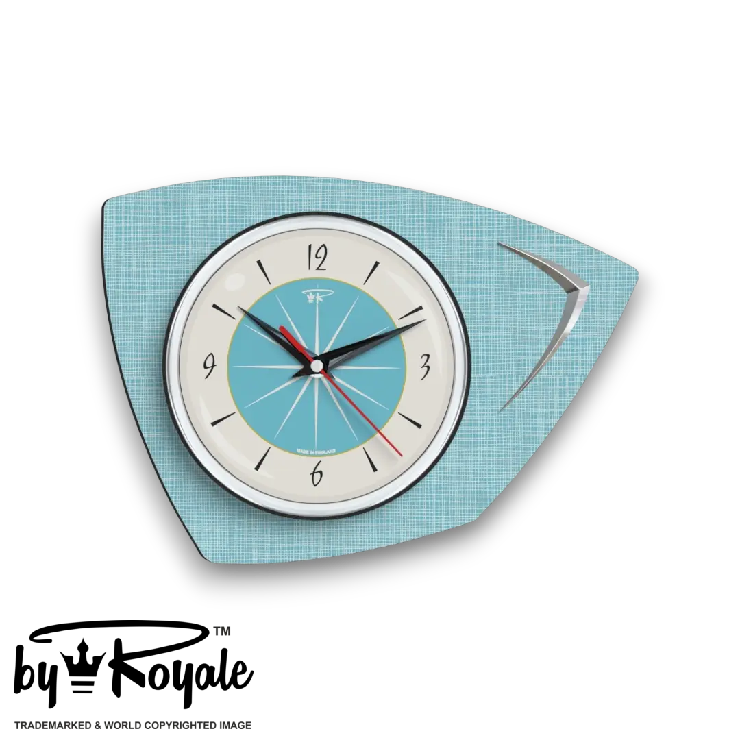 Mid Century Modern Royalexe Laminate Clock By Royale - Eclipse Smeg ...