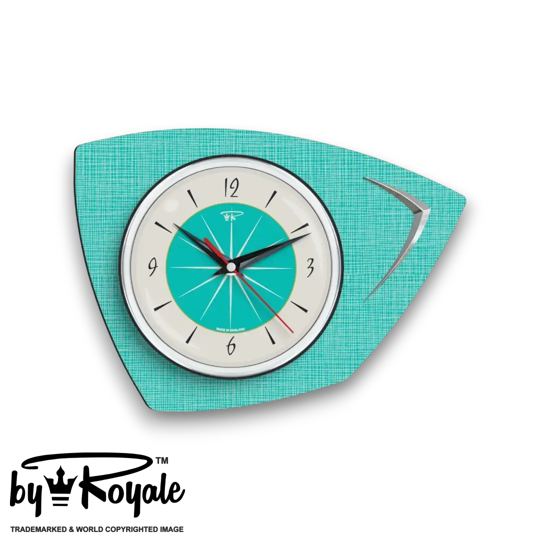 Mid Century Modern Royalexe Laminate Clock By Royale - Eclipse ...